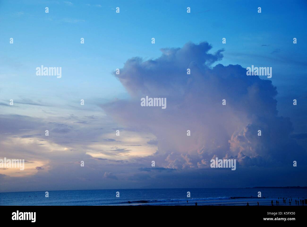 sunset view of a beach in bali, indonesia Stock Photo - Alamy