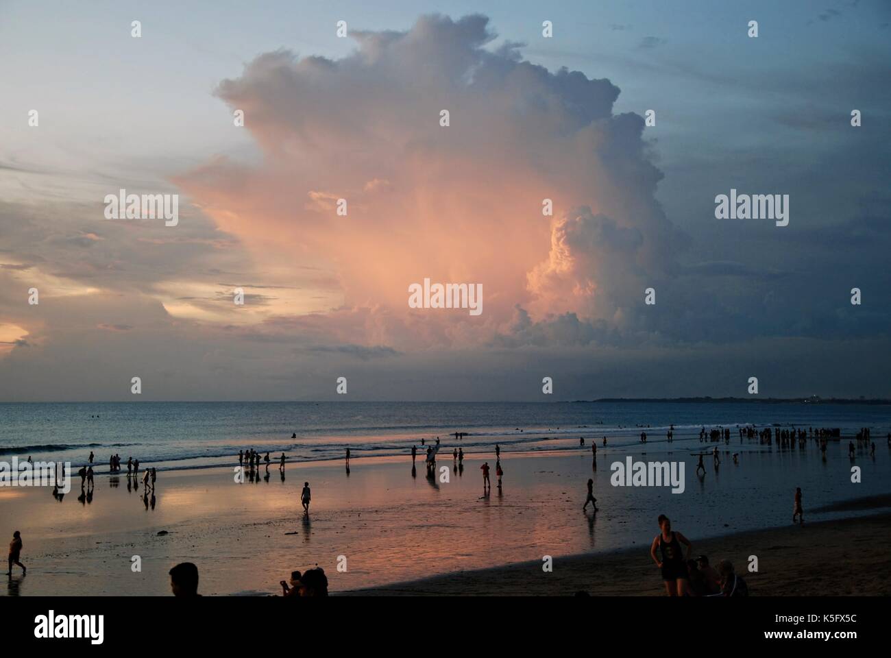 sunset view of a beach in bali, indonesia Stock Photo - Alamy