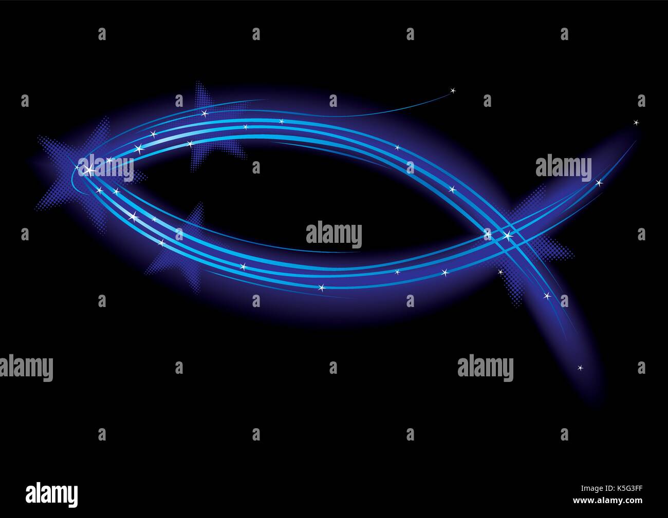 Fish symbol christianity Stock Vector Images - Alamy