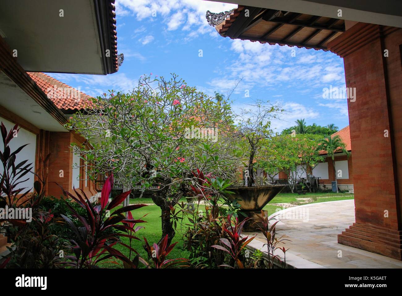view of bali countryside temples during the day, indonesia Stock Photo ...