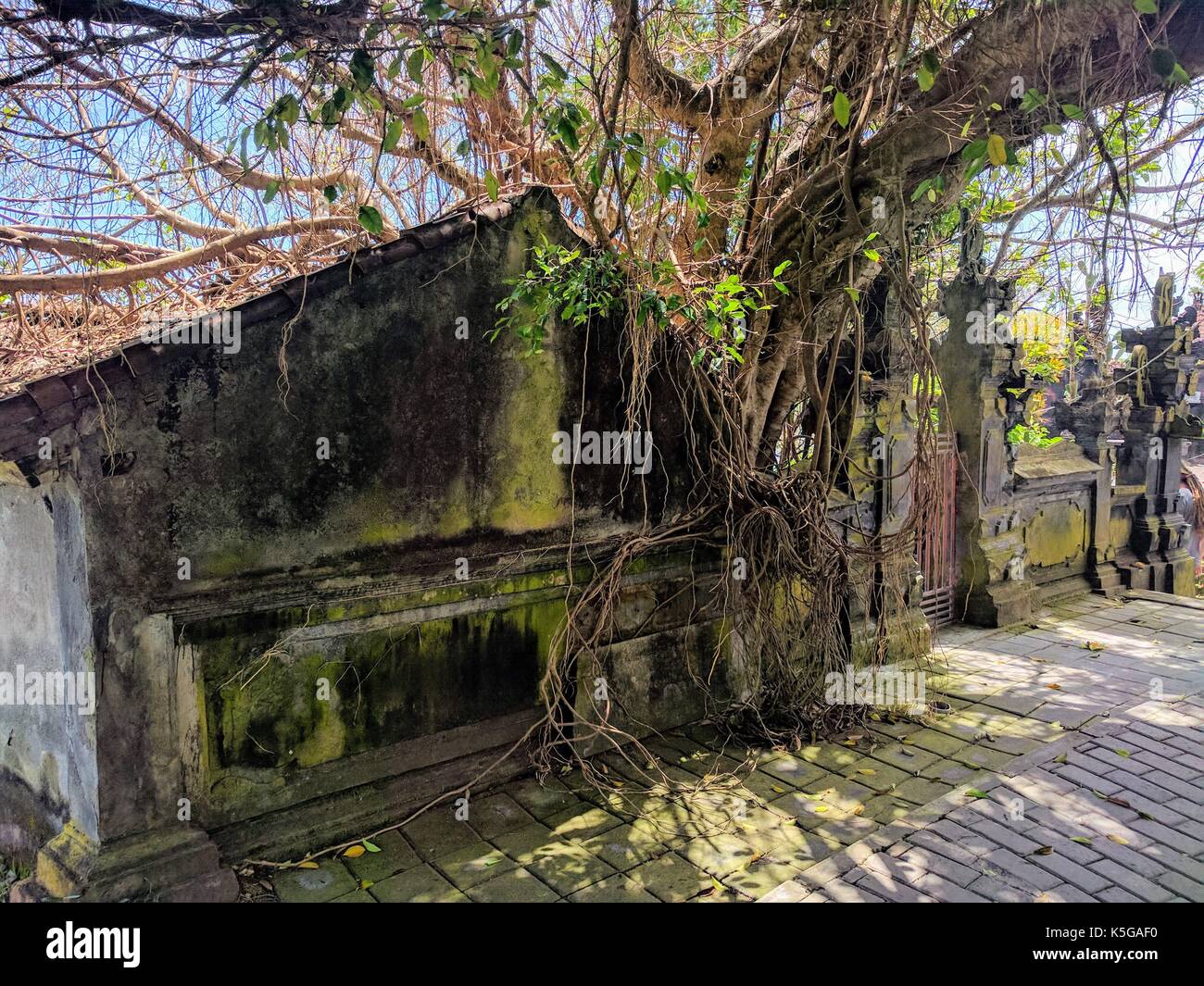 view of bali countryside temples during the day, indonesia Stock Photo ...