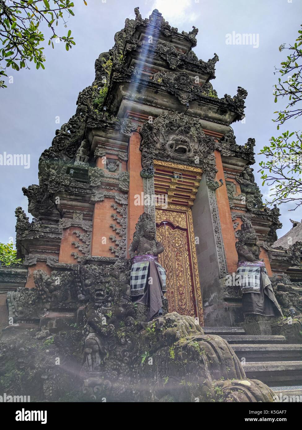 view of bali countryside temples during the day, indonesia Stock Photo ...