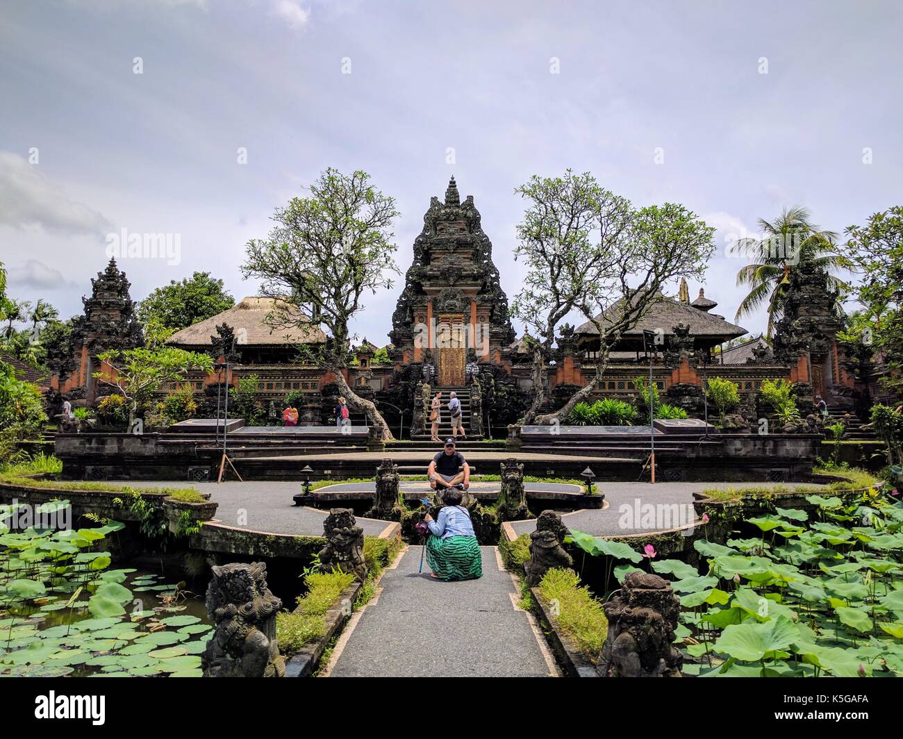 view of bali countryside temples during the day, indonesia Stock Photo ...