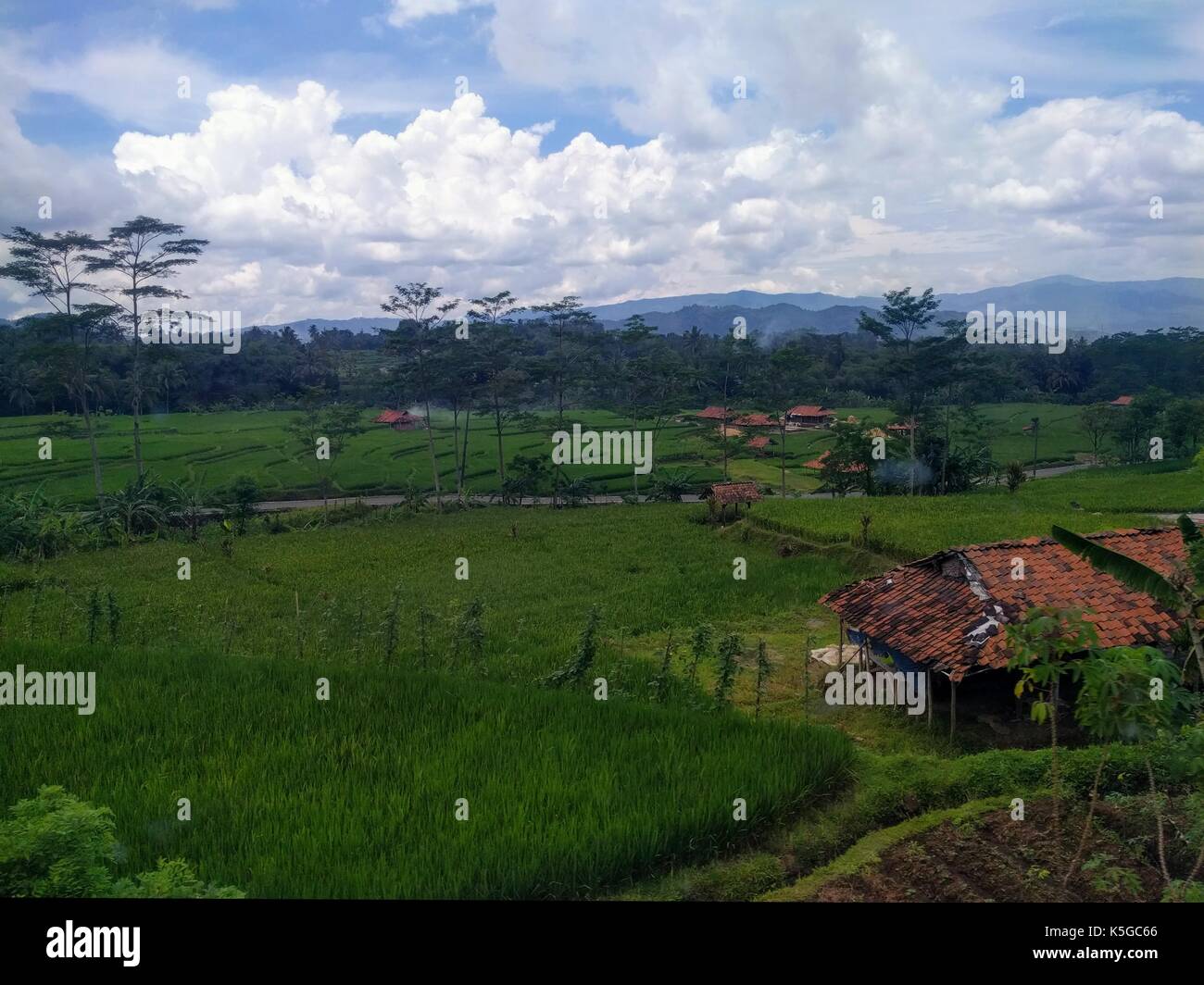 view of a java countryside, indonesia Stock Photo - Alamy