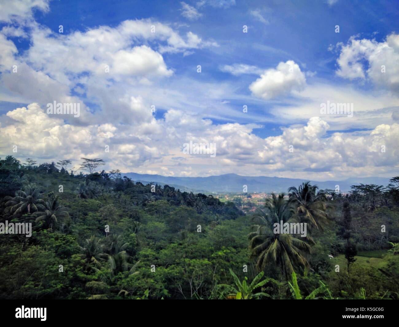 view of a java countryside, indonesia Stock Photo - Alamy