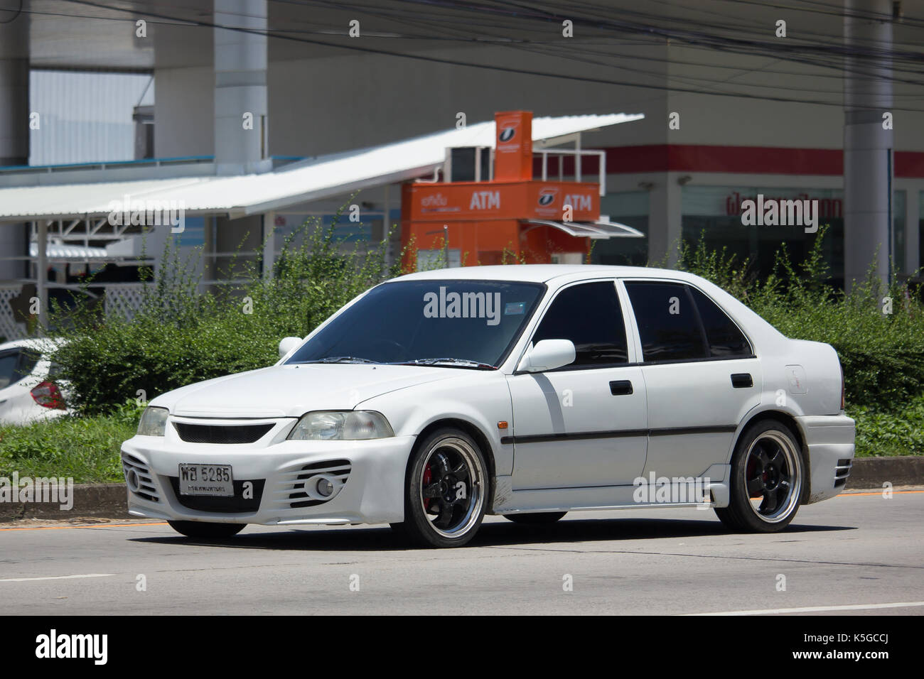 CHIANG MAI, THAILAND - AUGUST 28 2017: Private Honda City Compact car ...