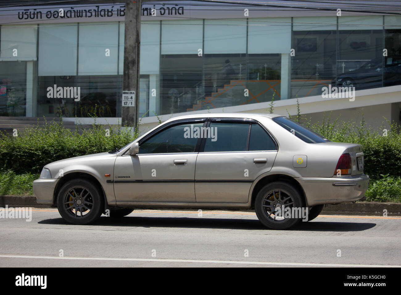 CHIANG MAI, THAILAND - AUGUST 28 2017: Private Honda City Compact car ...