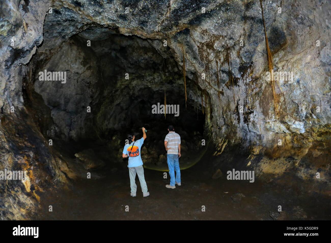 Old lava cave Masaya volcano Nicaragua Stock Photo - Alamy