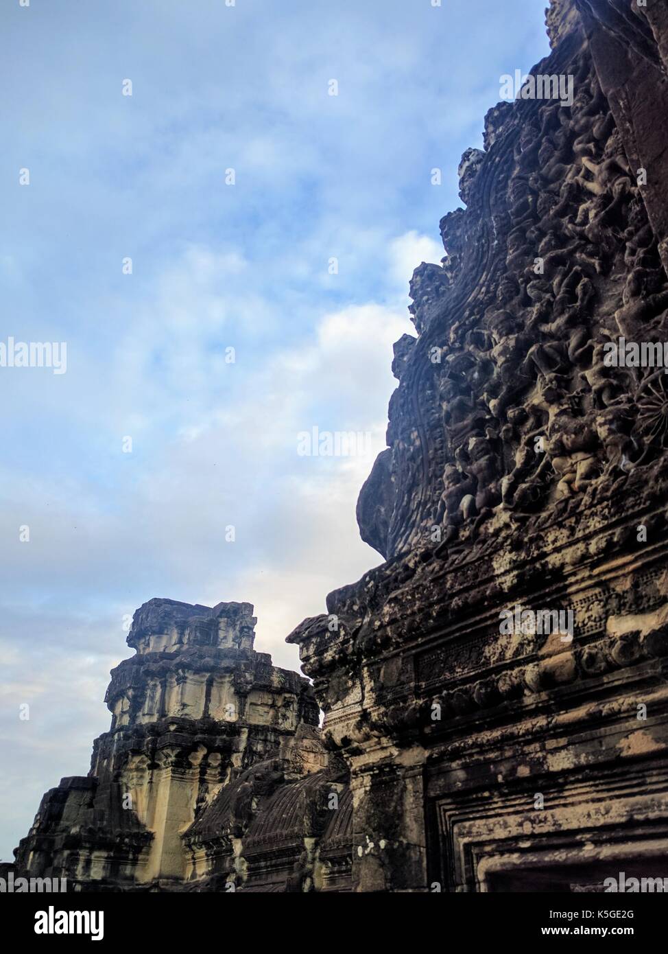 view of the ruins of angkor in the angkor wat temples complex, Krong ...