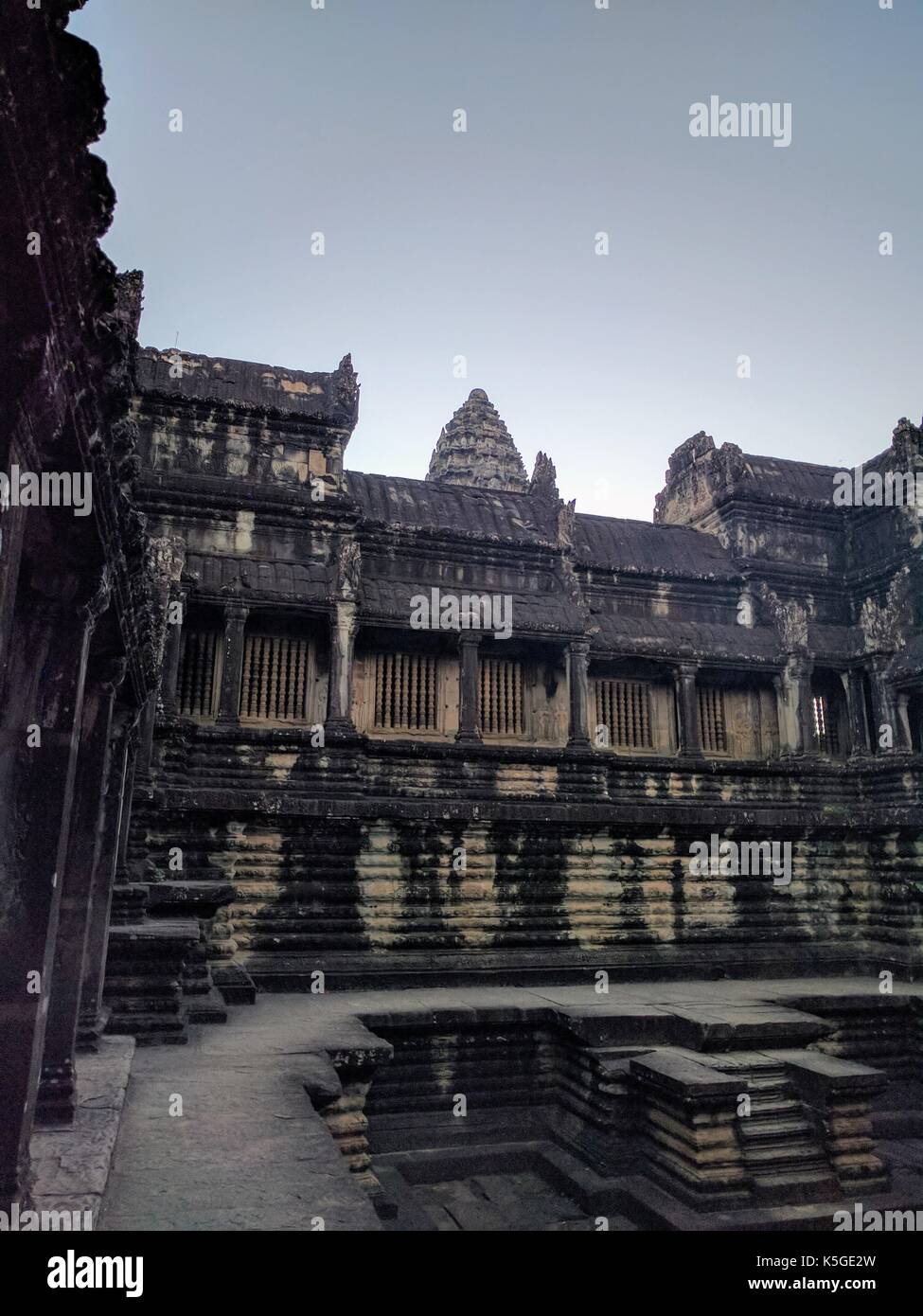 view of the ruins of angkor in the angkor wat temples complex, Krong ...
