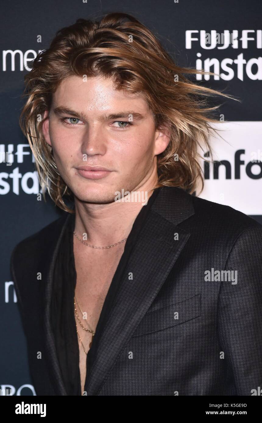 New York, NY, USA. 8th Sep, 2017. Jordan Barrett at arrivals for Harper ...