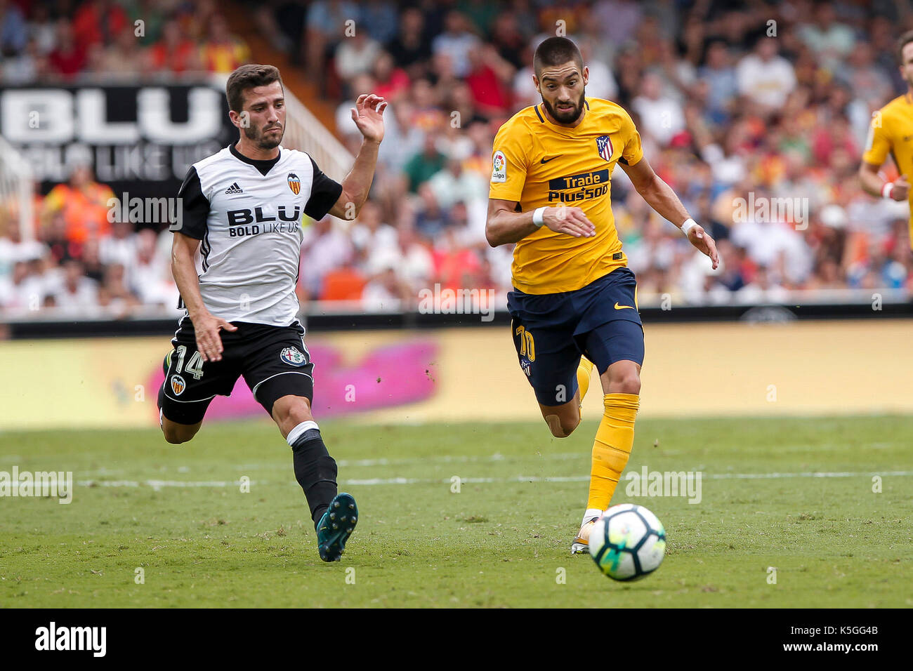Valencia, Spain. 09th Sep, 2017. 14 Jose Luis Gaya of Valencia CF (L ...