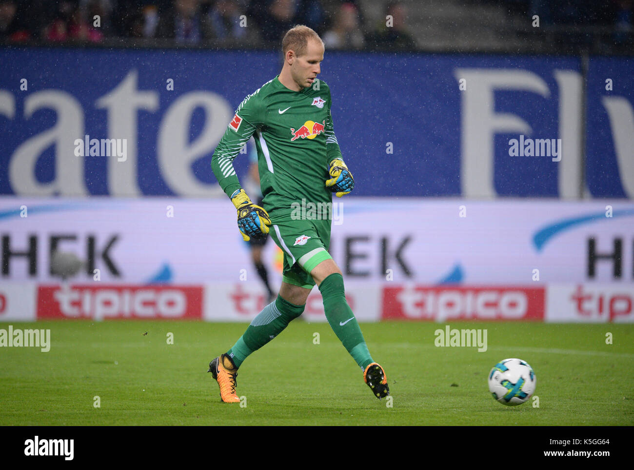 Hamburg, Germany. 08th Sep, 2017. Leipzig's goalkeeper Peter Gulacsi in ...