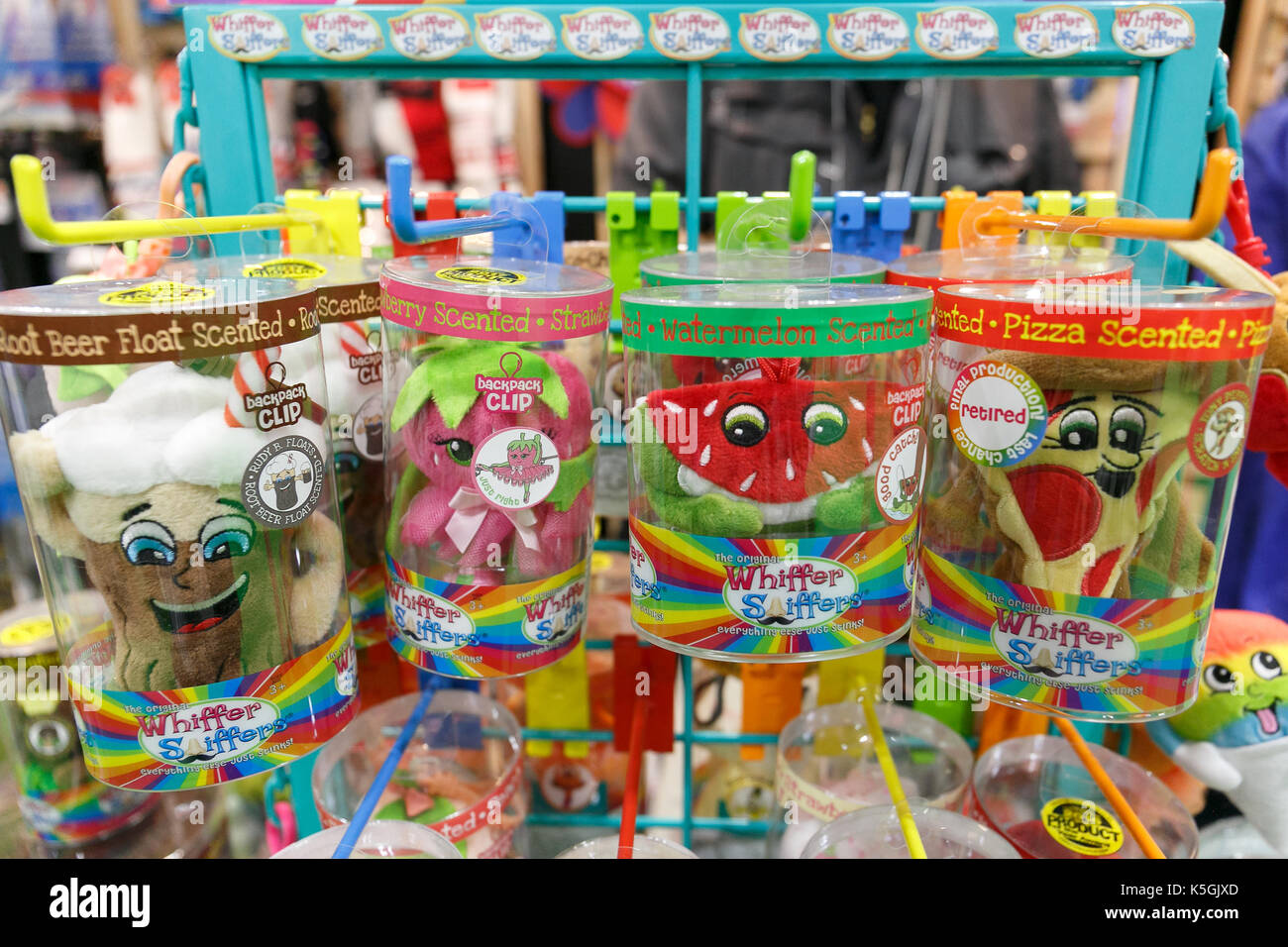 Whiffer Sniffer stinky toys on display during the Tokyo International ...