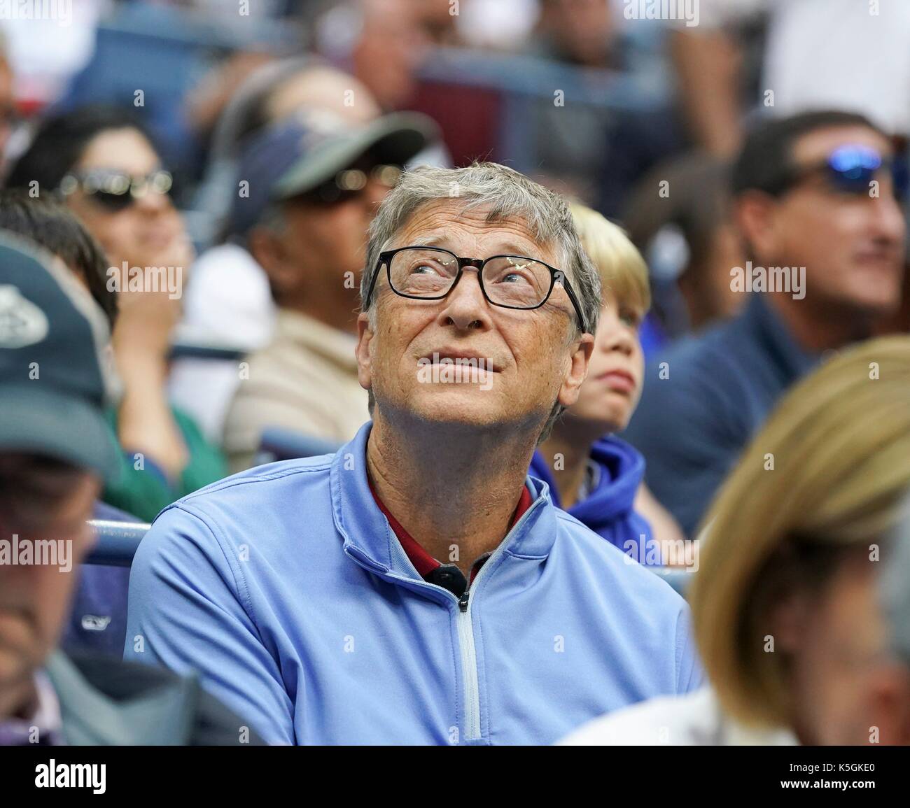 Flushing, NY, USA. 8th Sep, 2017. Bill Gates in attendance for US Open ...