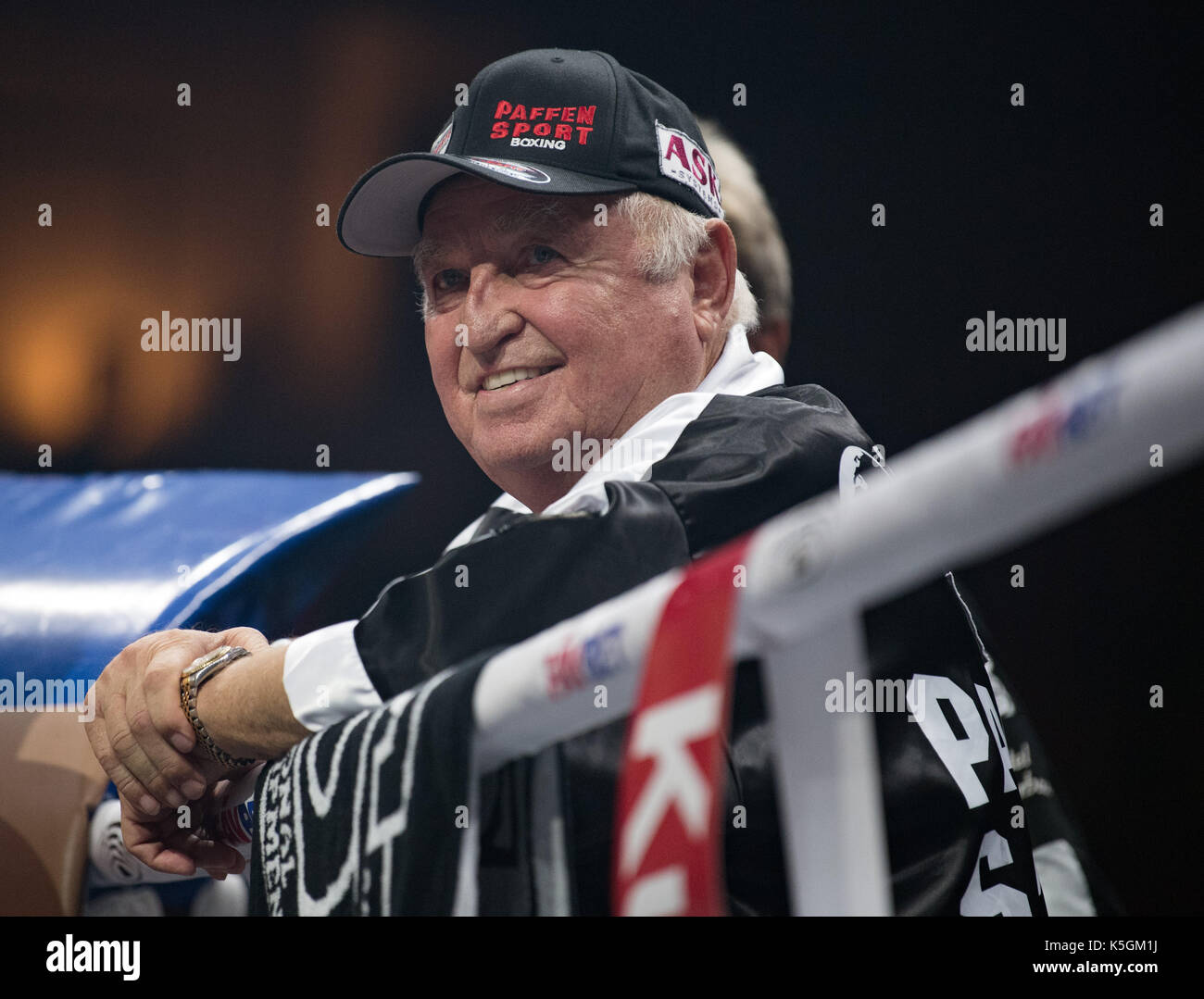 Berlin, Germany. 9th Sep, 2017. Boxing coach Ulli Wegner laughs during ...