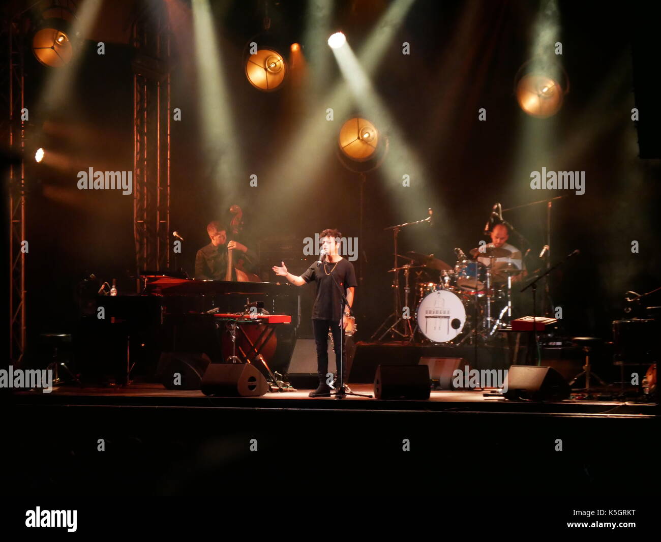 Nideggen, Germany. 09th september 2017. Singer Jamie Cullum on stage ...