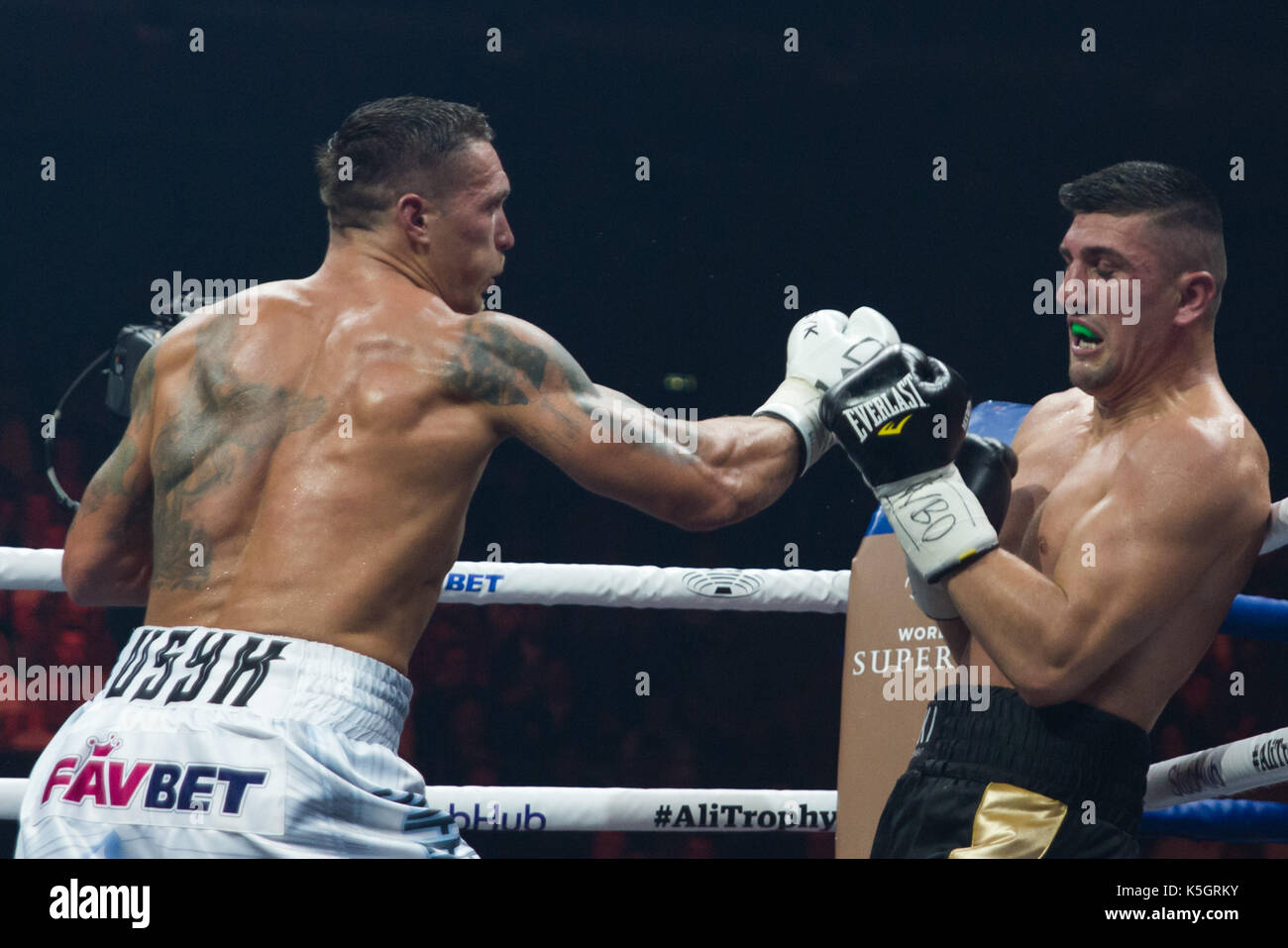 Berlin, Germany. 9th September, 2017. Alexandar Usyk, Marco Huck, -WBSS ...