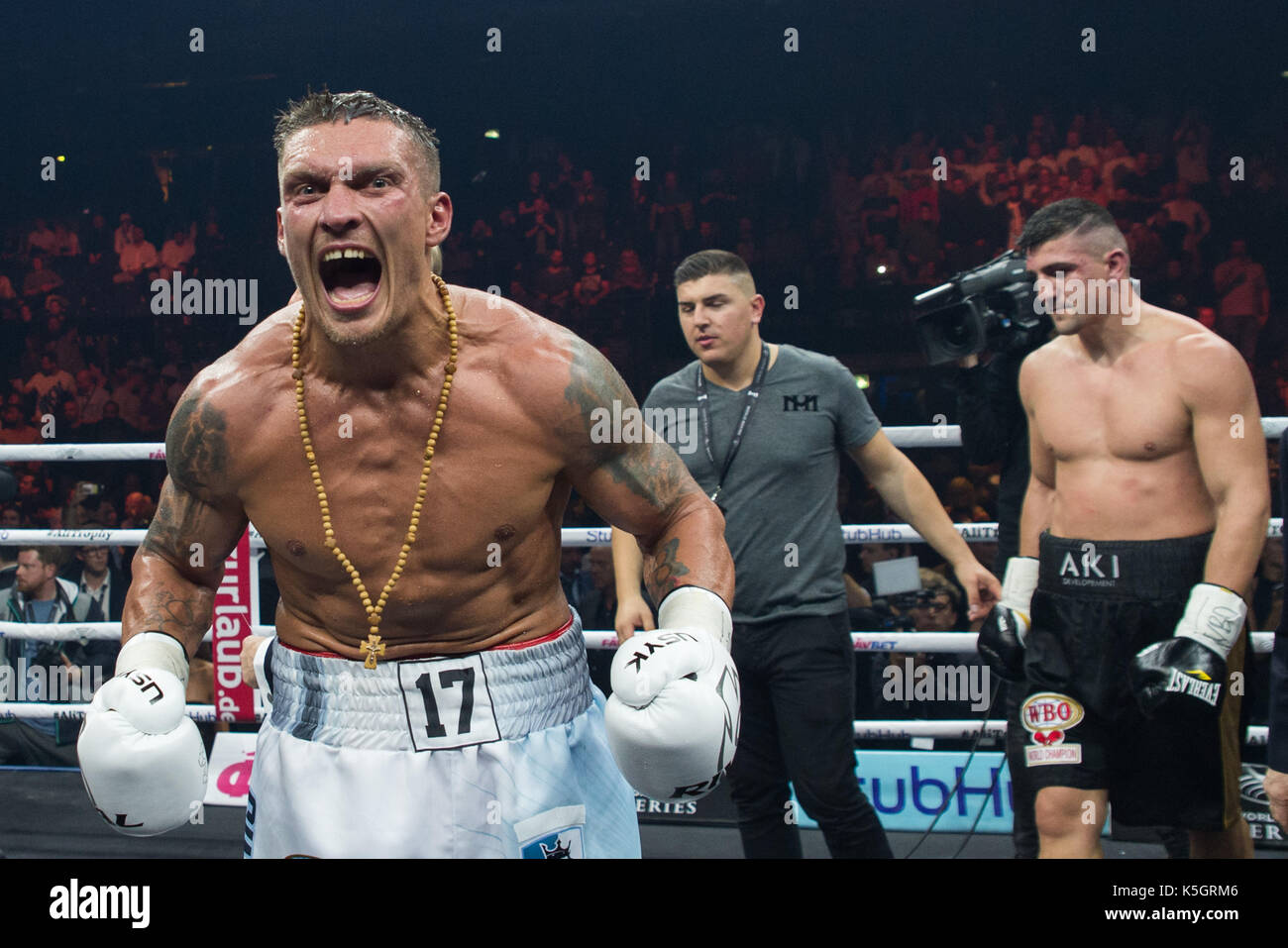 Berlin, Germany. 9th September, 2017. Alexandar Usyk, happy,-WBSS ...