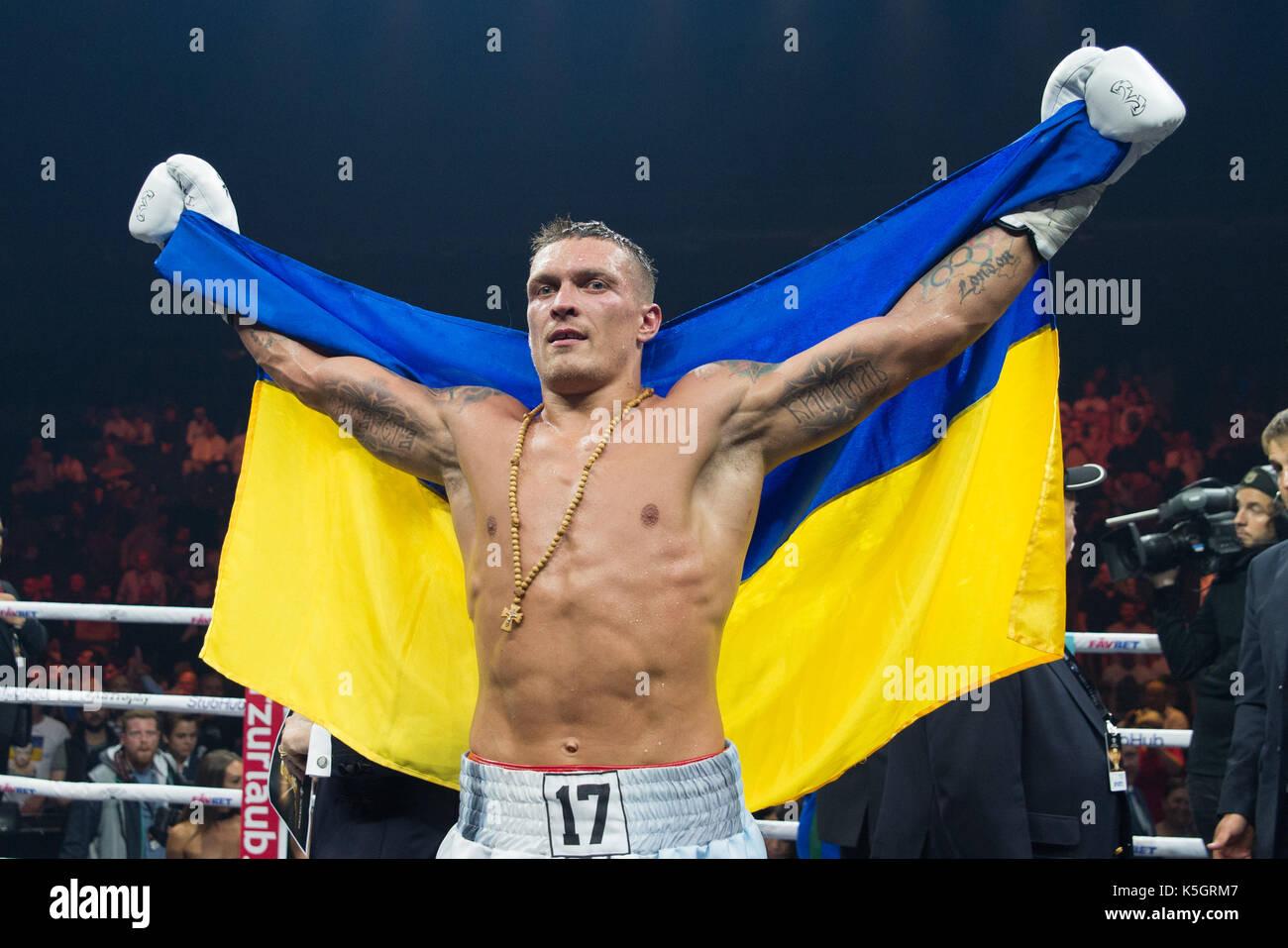 Berlin, Germany. 9th September, 2017. Alexandar Usyk, happy,-WBSS ...