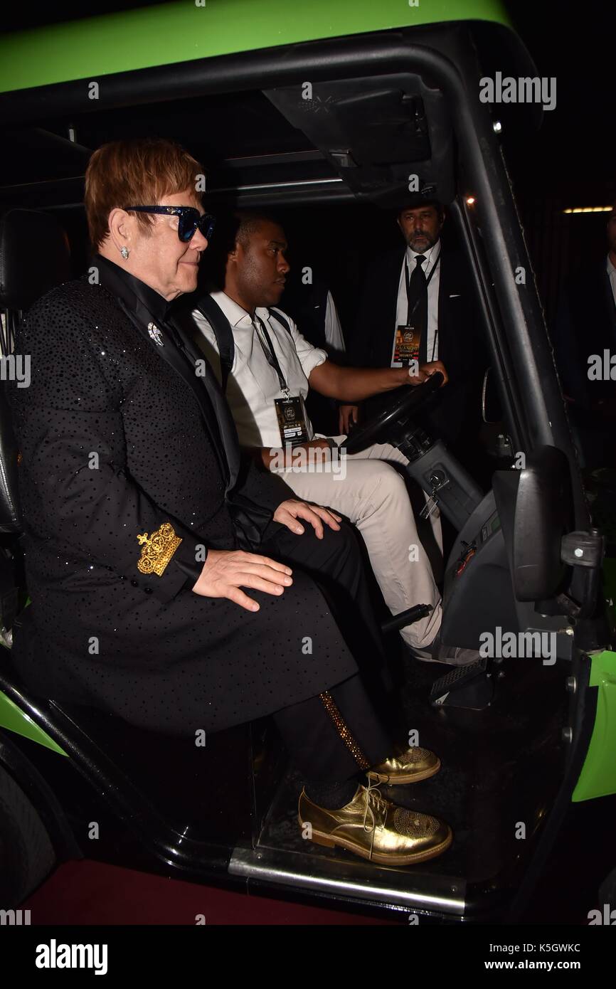 Rome, Colosseum Red Carpet Celebrity Fight Night, In the picture: Elton ...