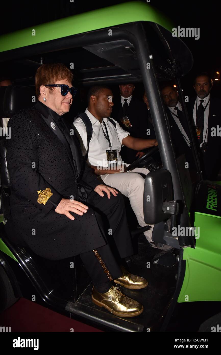 Rome, Colosseum Red Carpet Celebrity Fight Night, In the picture: Elton ...