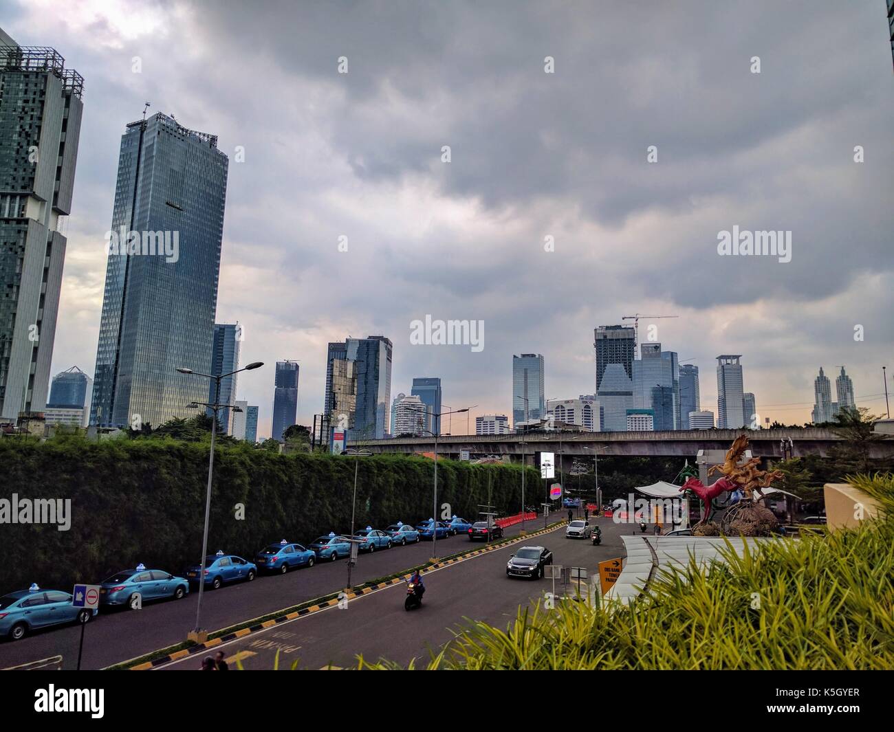 view of a jakarta in java, indonesia Stock Photo - Alamy