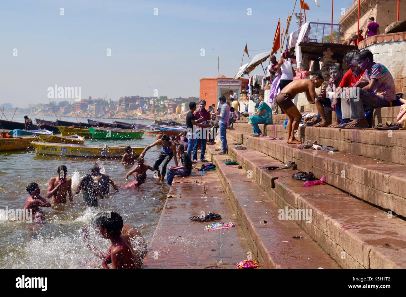 Holy City Varanasi Stock Photo - Alamy