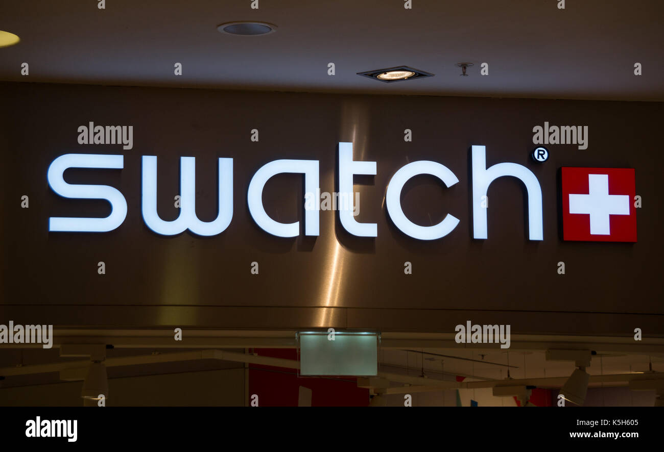 Swatch logo hi-res stock photography and images - Alamy