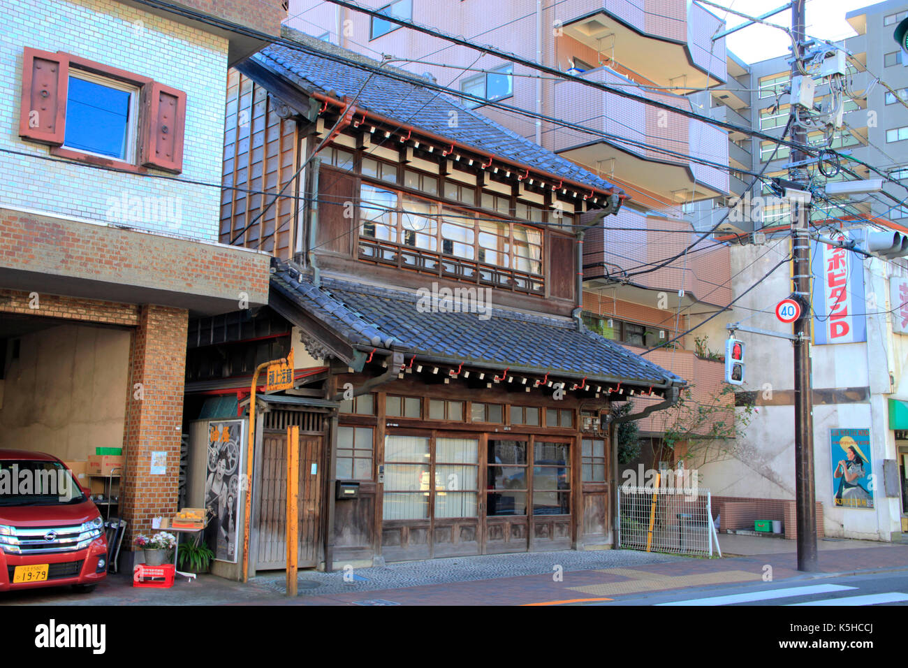 Old Shopping Street in Ome city Wester Tokyo Japan Stock Photo - Alamy