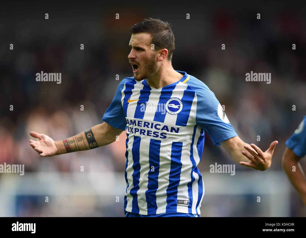 Brighton & Hove Albion's Pascal Gross celebrates scoring his side's ...