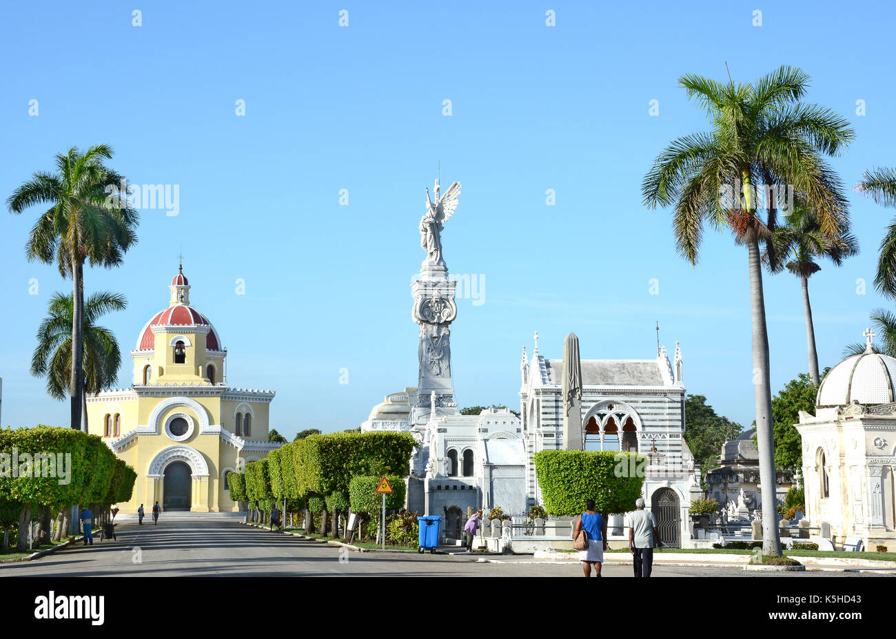 HAVANA, CUBA - JULY 22, 2016: Main Chapel at the Colon Cemetery. The ...