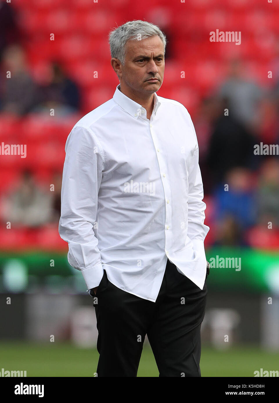 Manchester United manager Jose Mourinho before the Premier League match ...