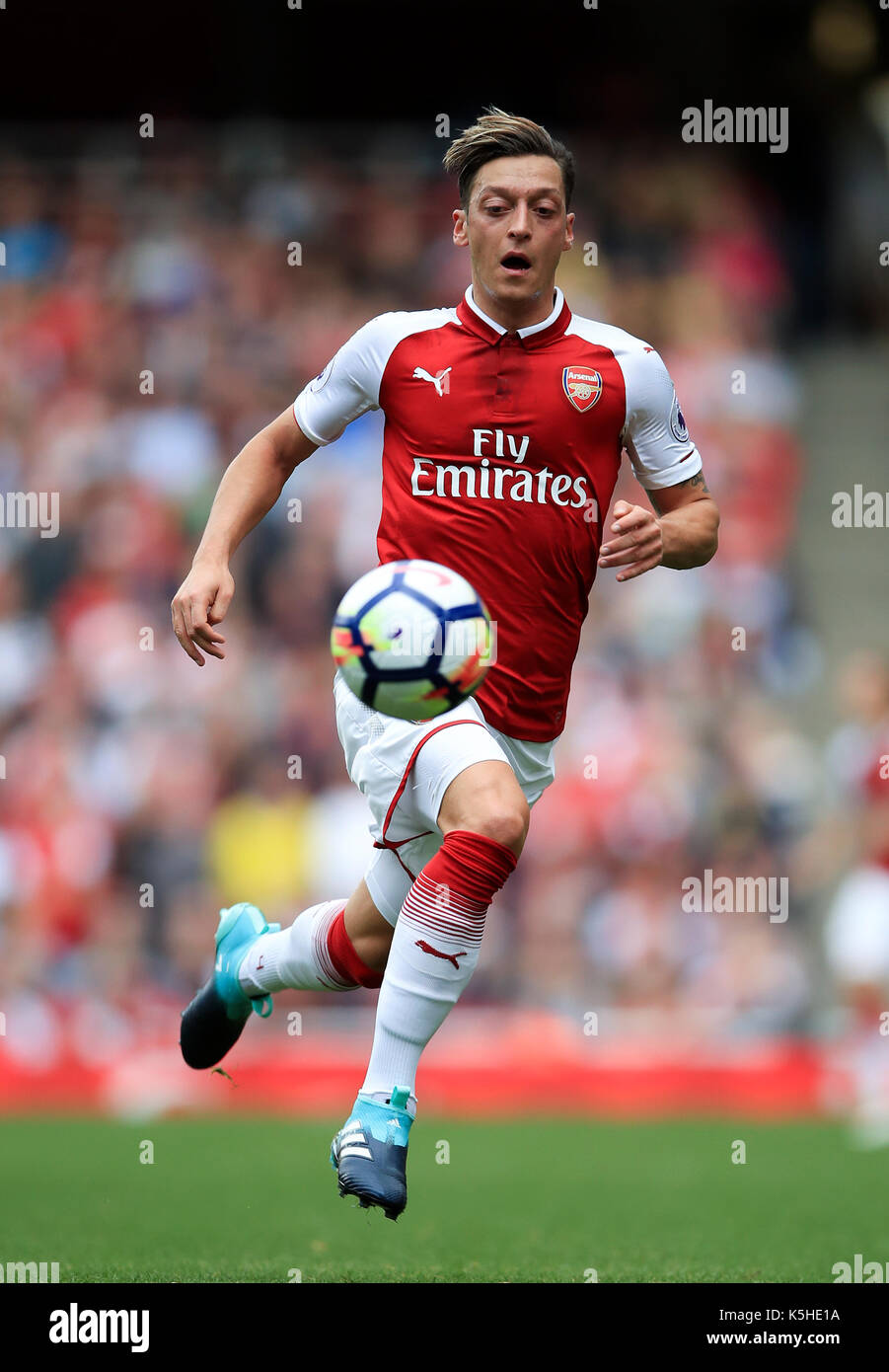 Arsenal's Mesut Ozil during the Premier League match at the Emirates ...