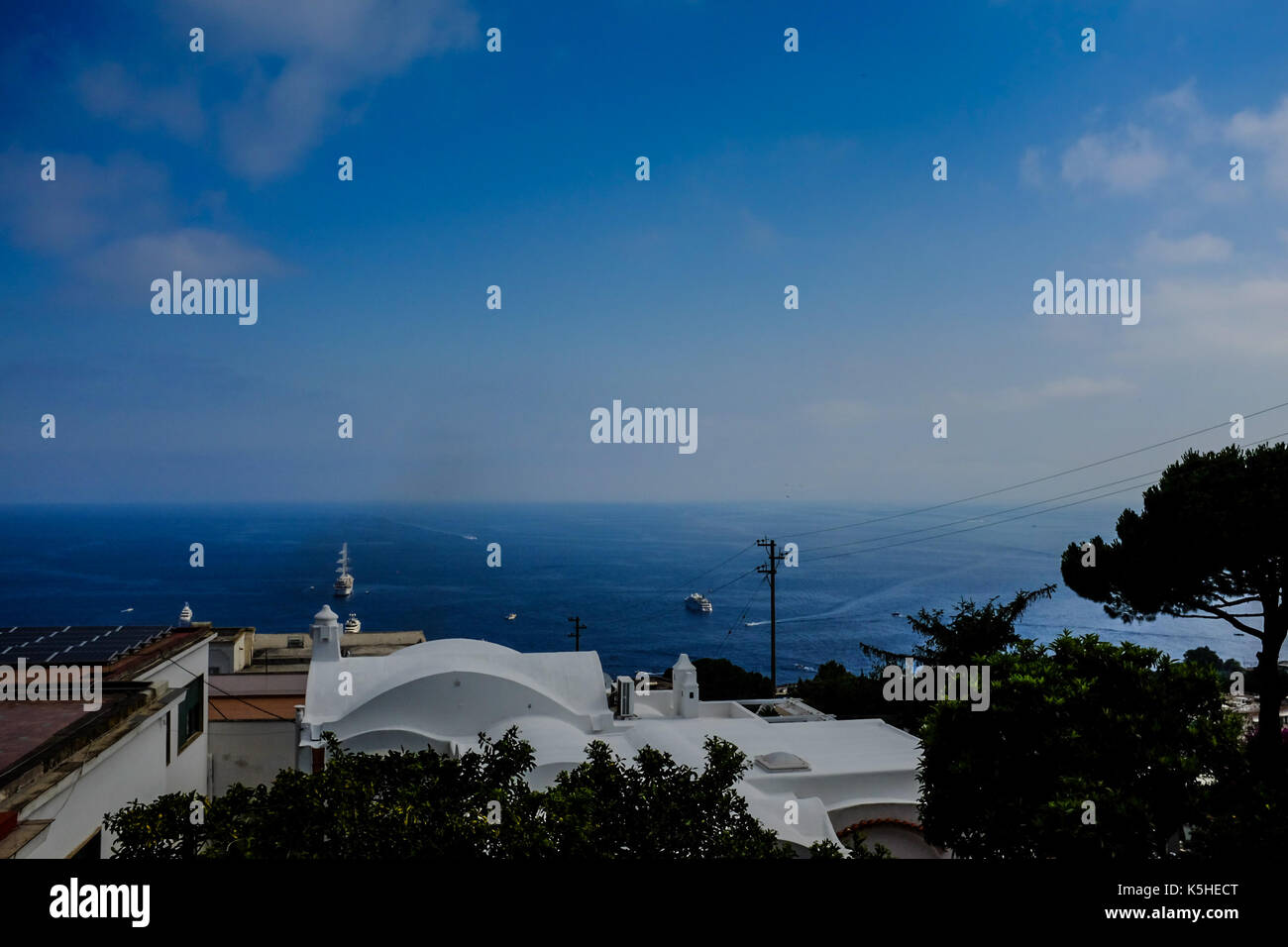 General views of Capri, Italy including people, tourists, shopping ...