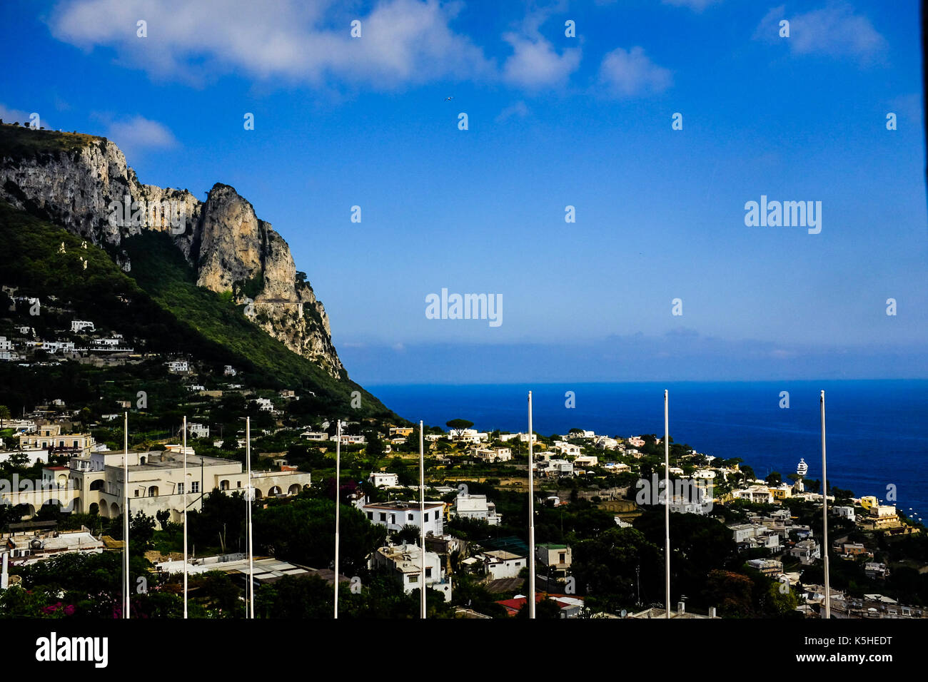 General views of Capri, Italy including people, tourists, shopping ...