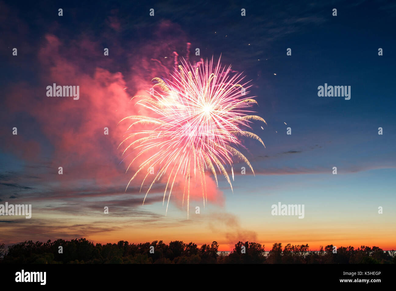 Forth of July Fireworks Stock Photo - Alamy