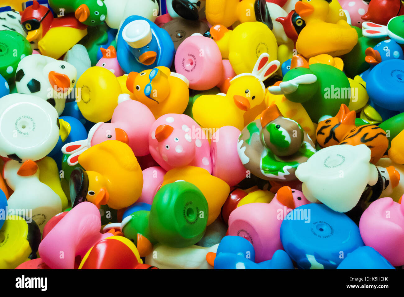 Funny Yellow And Blue Rubber Ducks High Resolution Stock Photography ...