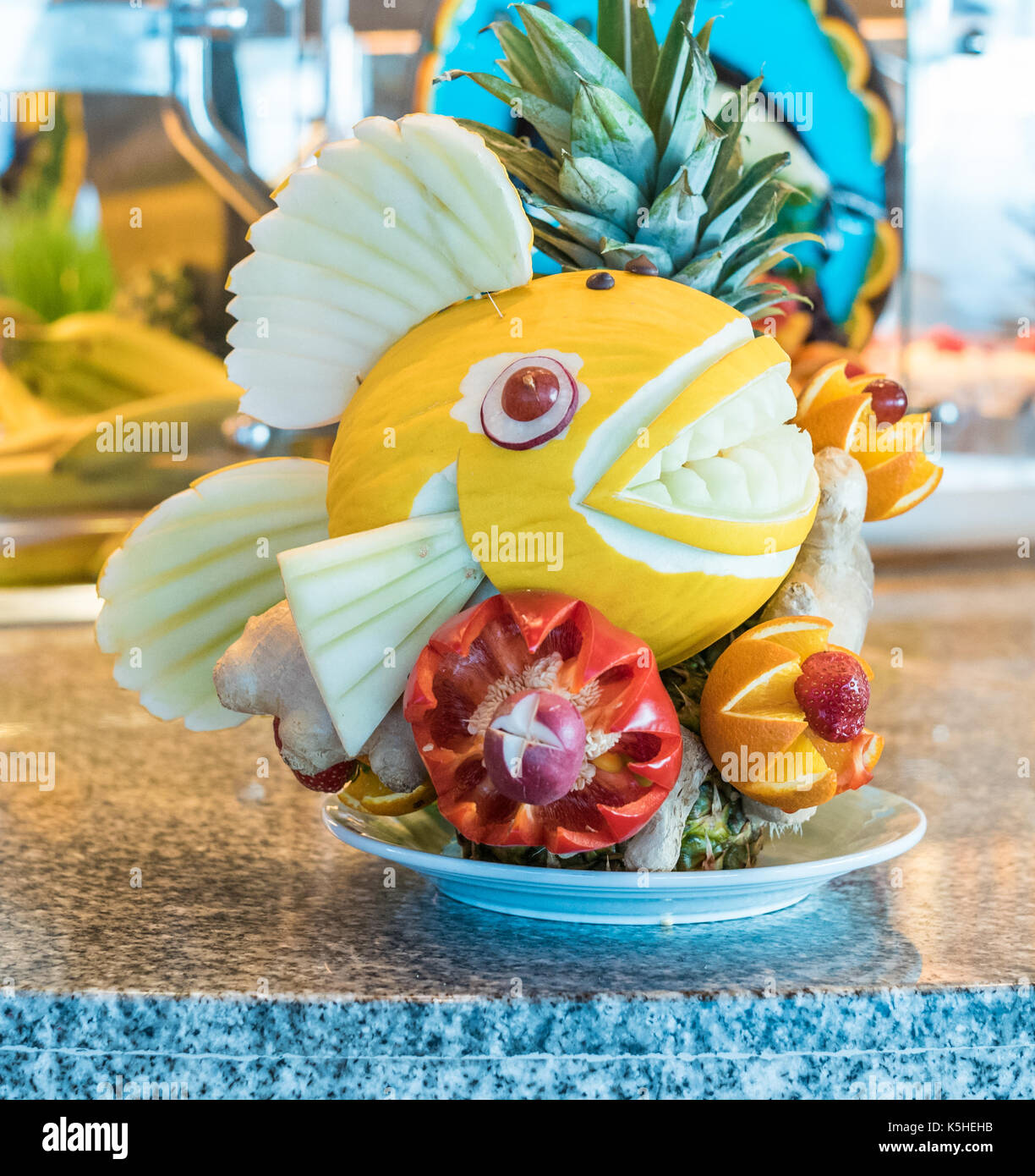 Food carving close up image Stock Photo - Alamy