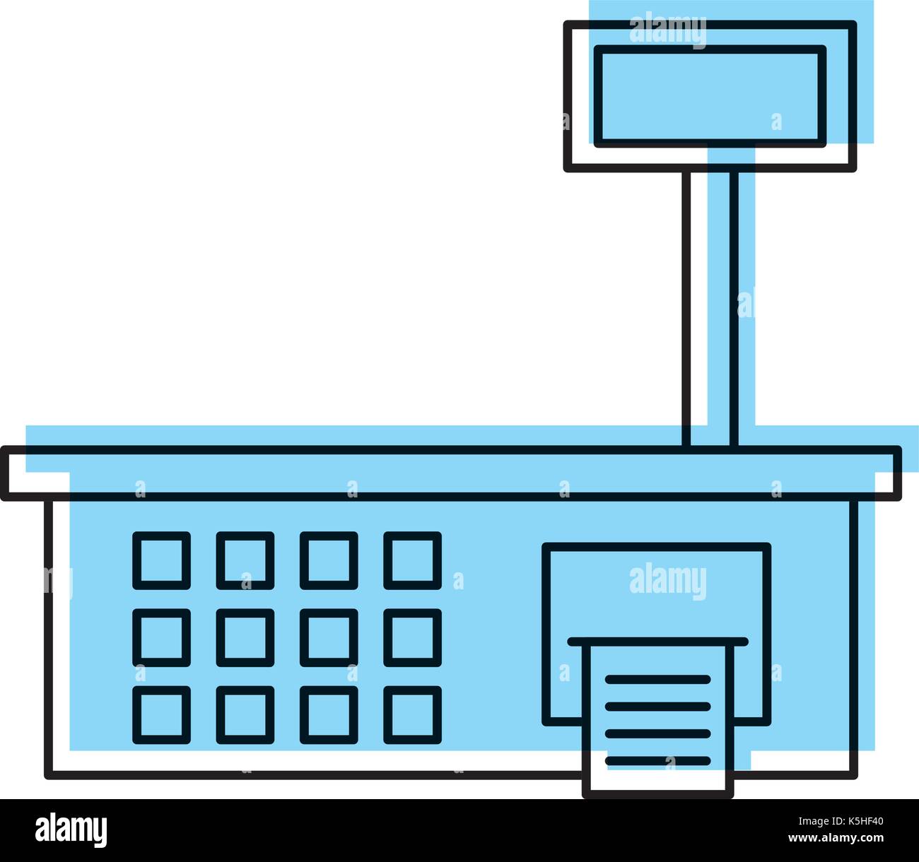 weight scale measure supermarket equipment Stock Vector Image & Art - Alamy