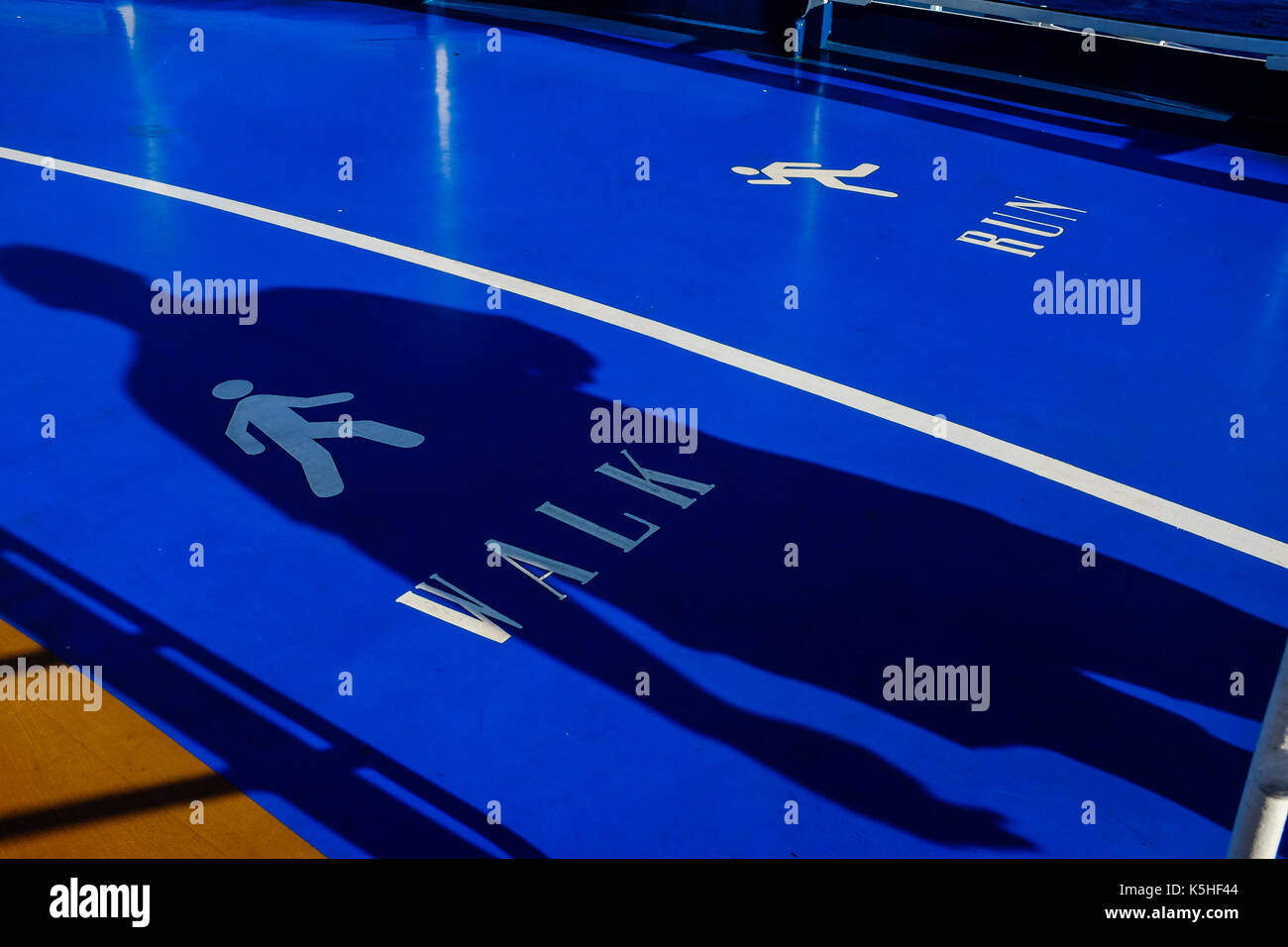 General views of people and pools and exercise onboard the Royal ...