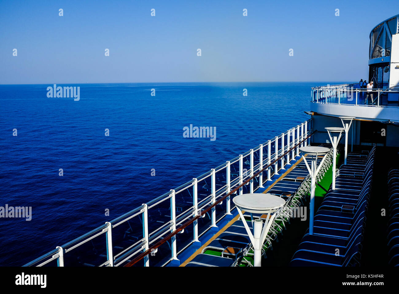 General views of people and pools and exercise onboard the Royal ...