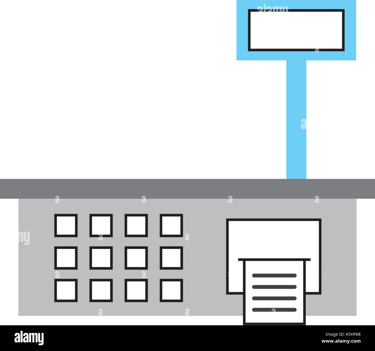 weight scale measure supermarket equipment Stock Vector Image & Art - Alamy