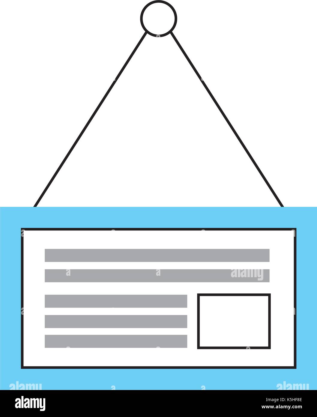 Hanging by a nail Stock Vector Images - Alamy