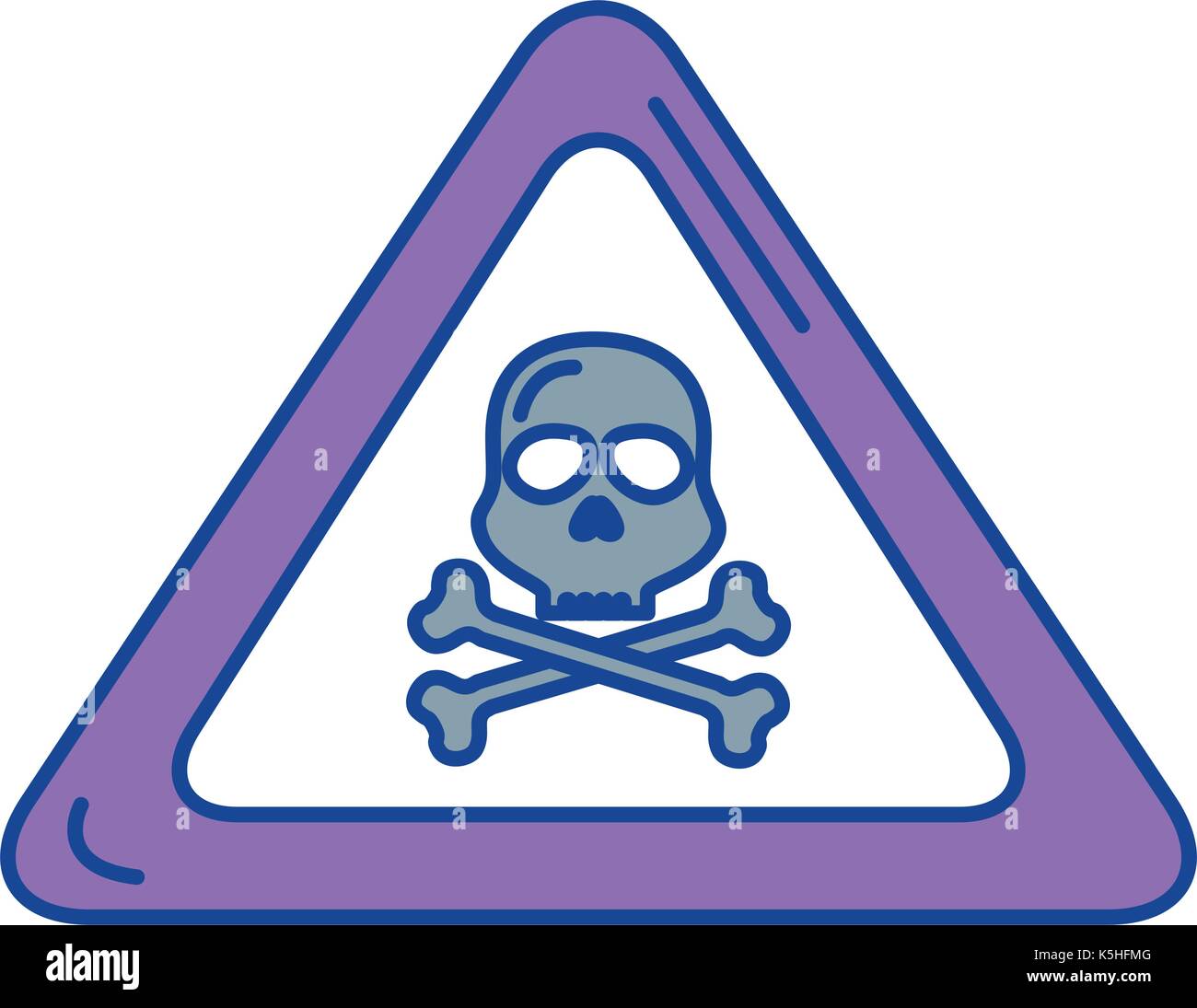 skull alert symbol icon vector illustration design Stock Vector Image ...