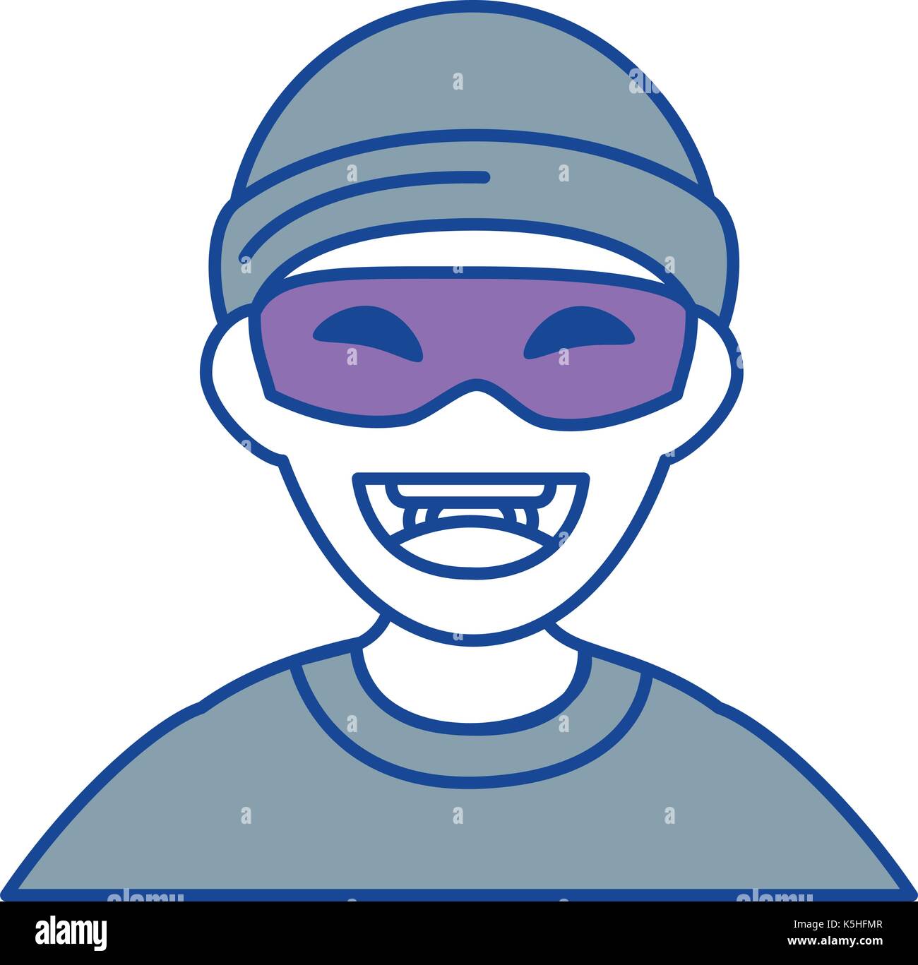 Maniac danger mask Stock Vector Images - Alamy