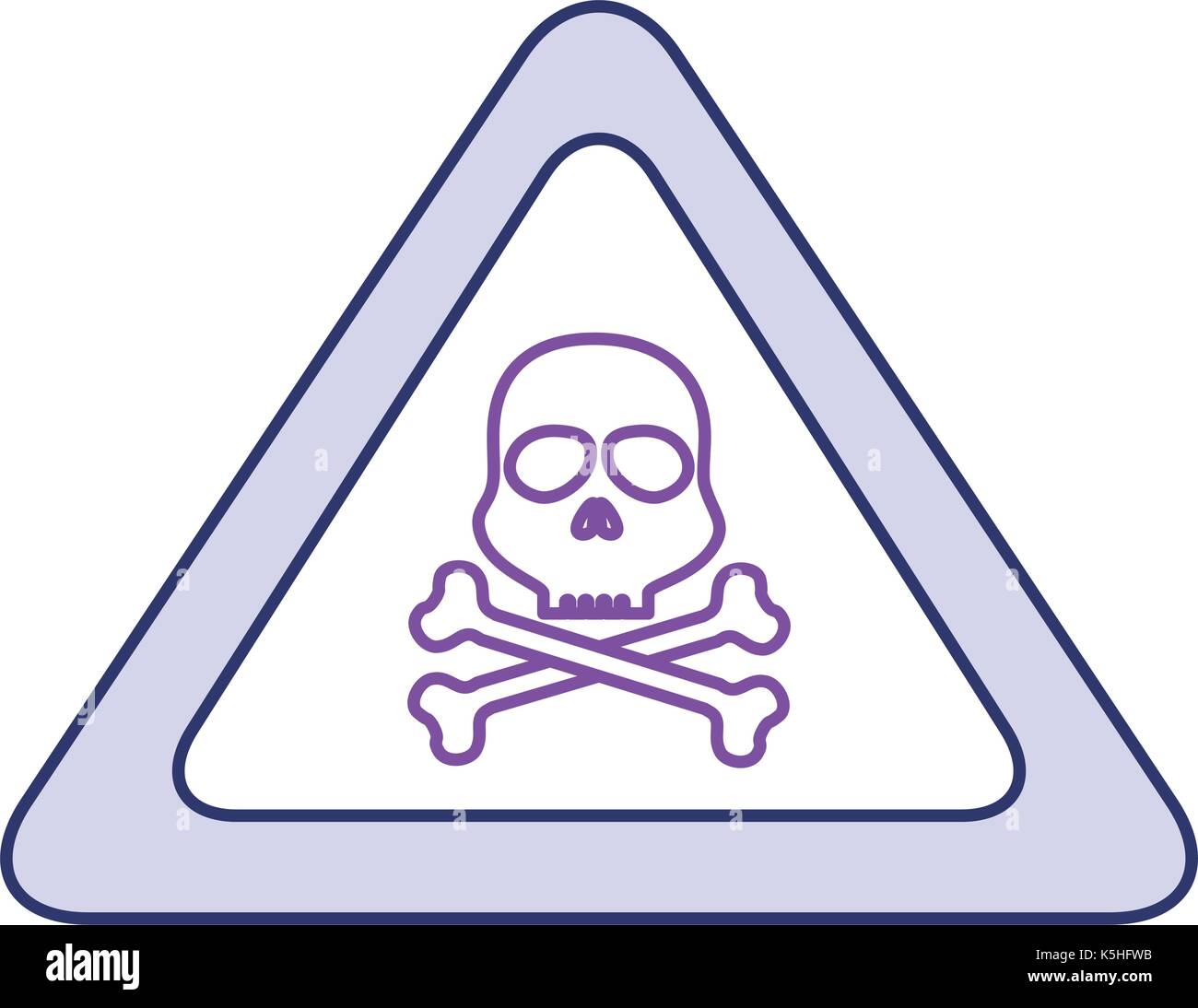 skull alert symbol icon vector illustration design Stock Vector Image ...
