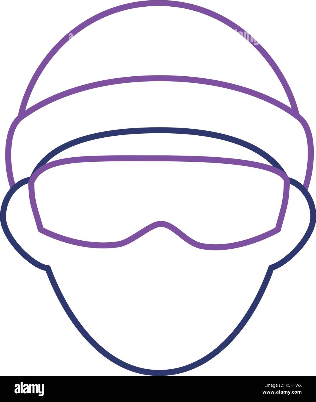 Maniac danger mask Stock Vector Images - Alamy