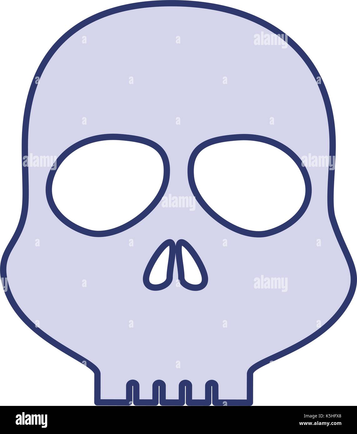 skull alert symbol icon vector illustration design Stock Vector Image ...