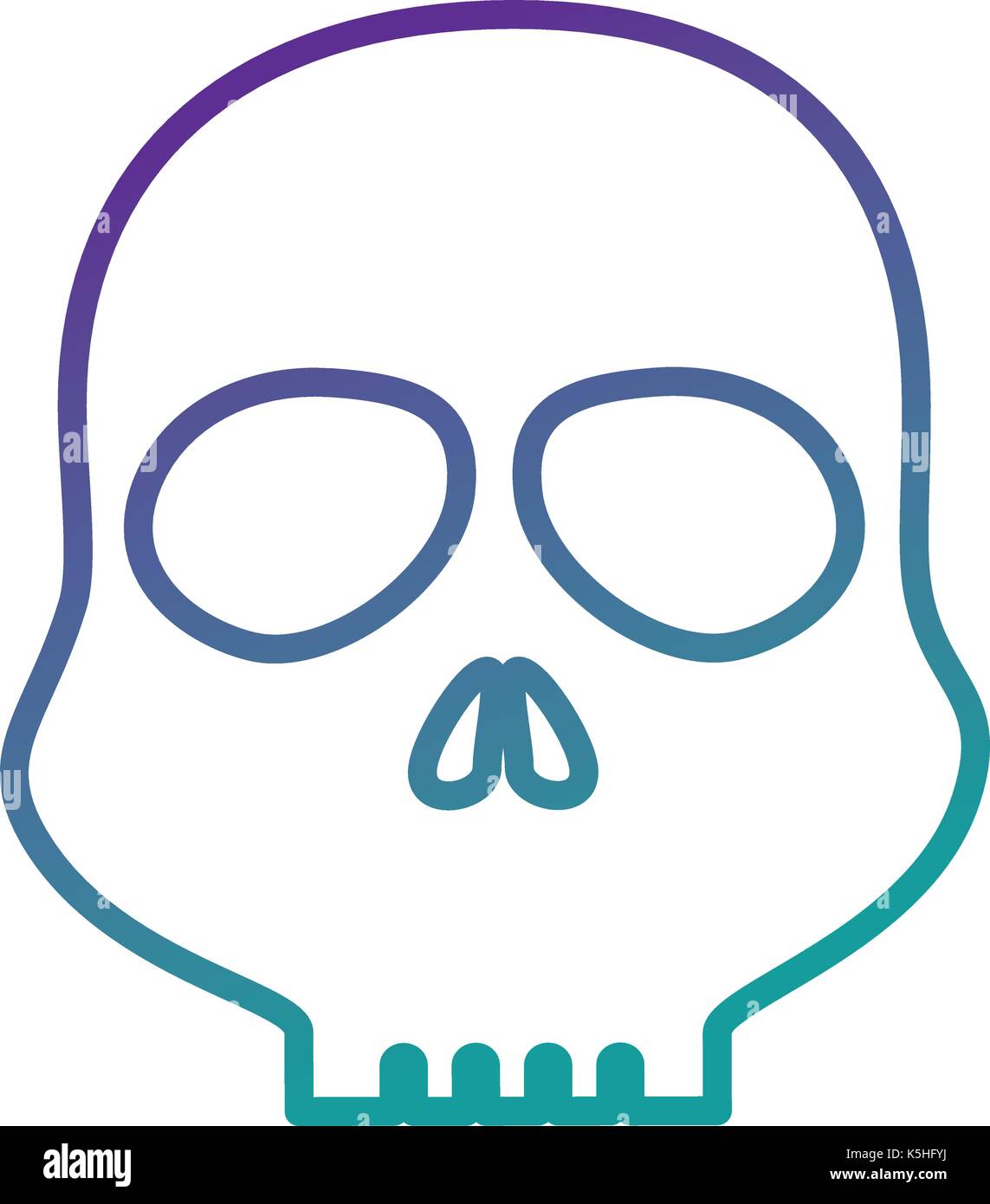 skull alert symbol icon vector illustration design Stock Vector Image ...